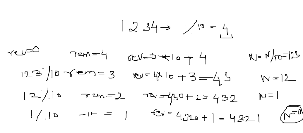 What do they mean by calculate the reverse in a number? - 💡-print ...