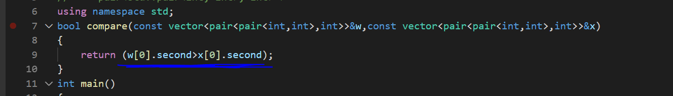 Giving compilation error in using inbuilt sorting - pair-class - Coding ... Giving compilation error in using inbuilt sorting - pair-class - Coding ...